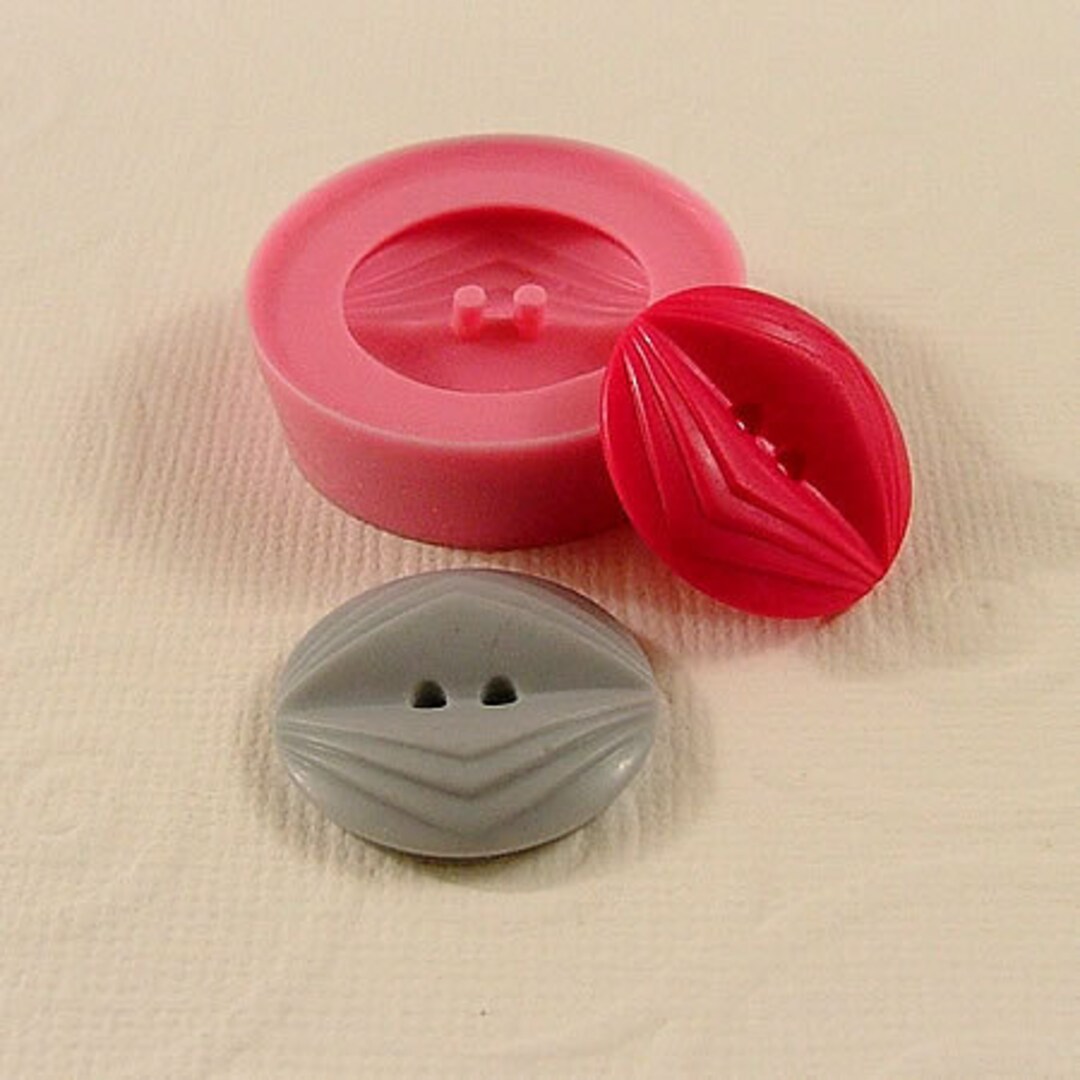 Vintage Deco Button Flexible Silicone Mold/mould (21mm) for Crafts ...