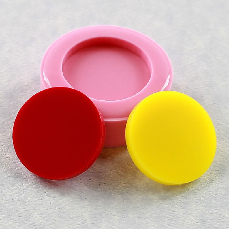 Circle Disk 15/16 Inches Diameter Flexible Silicone Mold Mould - Etsy