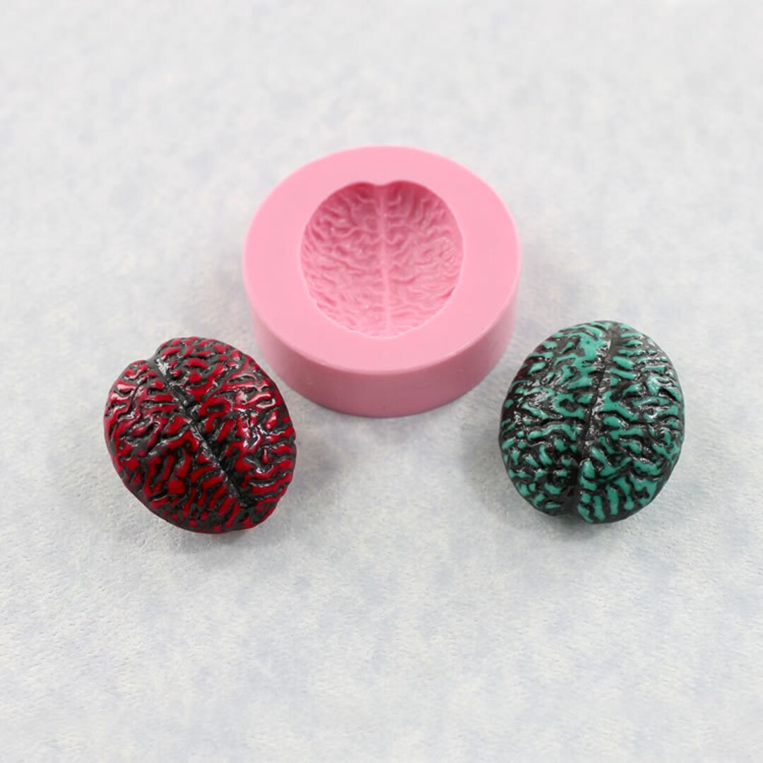 Anatomical Brain Mold Silicone Mould Resin Polymer Clay Fondant ...