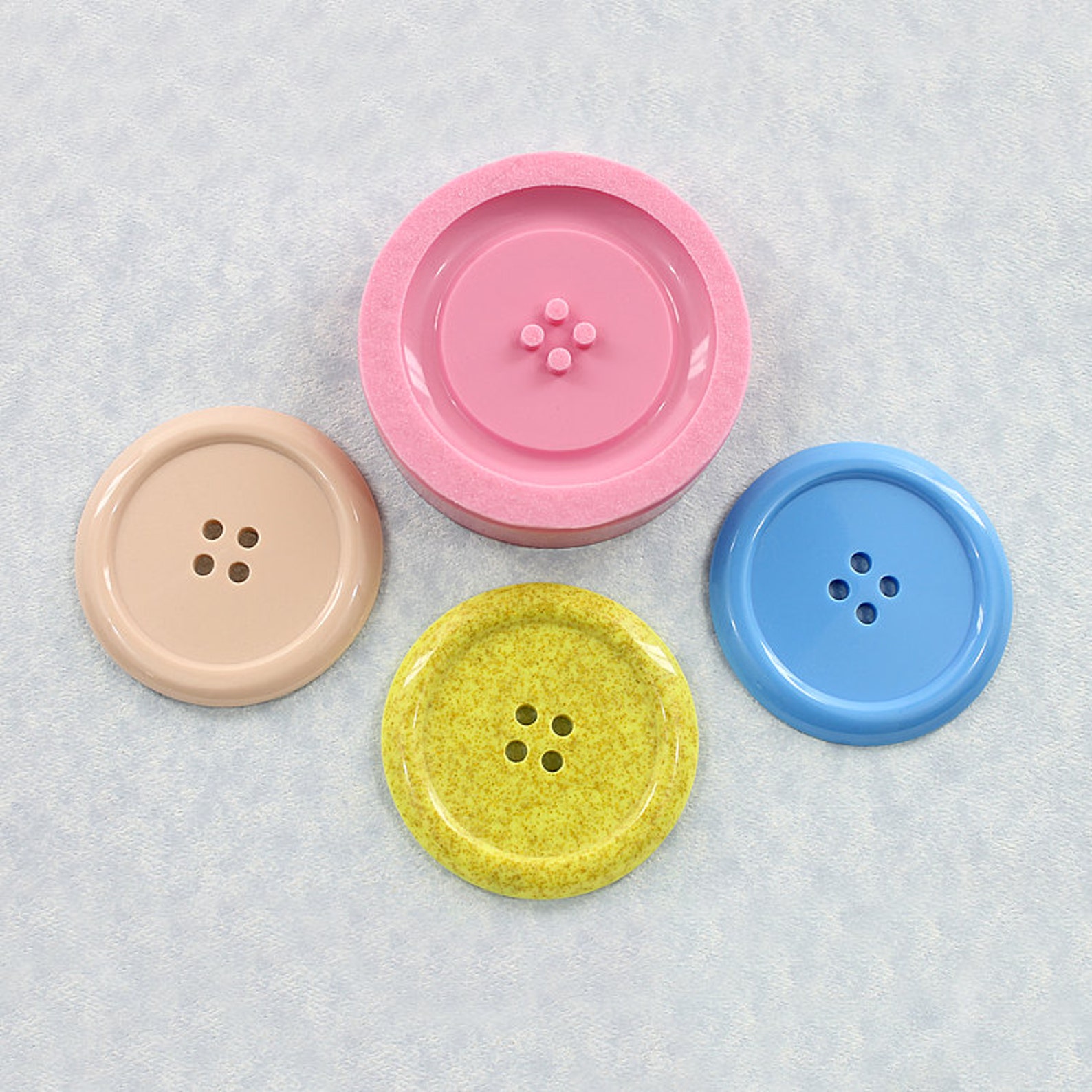 Button Mold Silicone Mould Resin Polymer Clay Wax Chocolate - Etsy