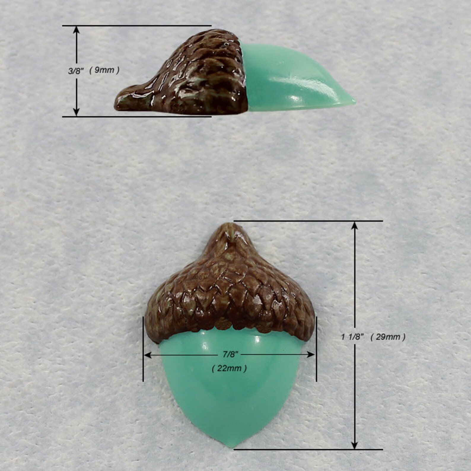 Acorn Mold Multi Cavity Silicone Mold for Crafts, Jewelry, Fondant ...