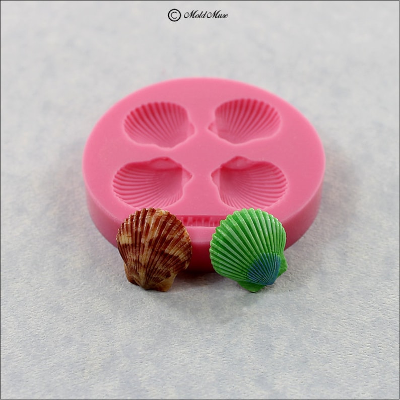 Seashell Silicone Mold Sea Shell Resin Polymer Clay Fondant - Etsy