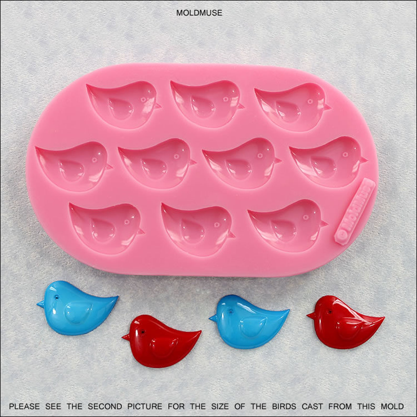 Silicone Twitter Bird Mold for Resin Fondant Polymer Clay - Etsy