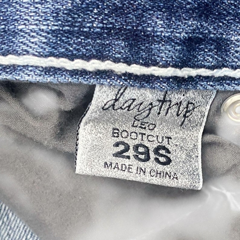 Y2K 2000s Daytrip Bling Mcbling Low Rise Bootcut Jeans Sz S - Etsy