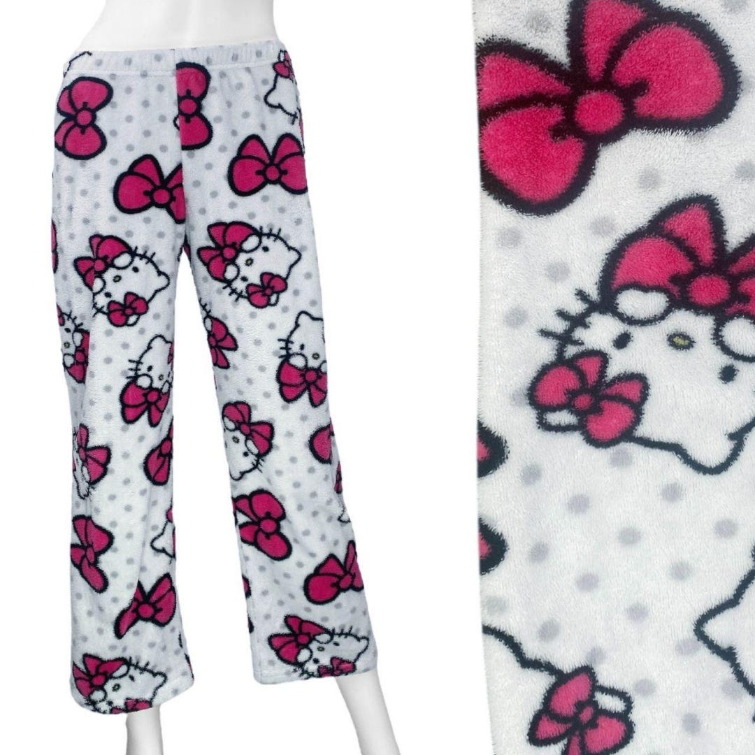 00s Emo Scene Sanrio Hello Kitty Pj Pants Sz S - Etsy