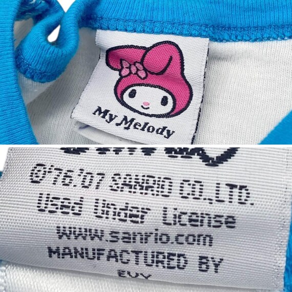 Y2K 2007 Vintage Sanrio My Melody Bling Baby Tee Sz S - Gem