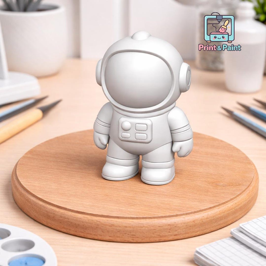 Model #5: Astronaut 3D Printable Figurine, 3MF Digital Download, Paint ...