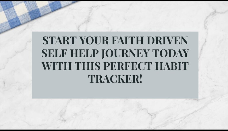 Minimalist Christian Habit Tracker | White Printable Planner Page ...