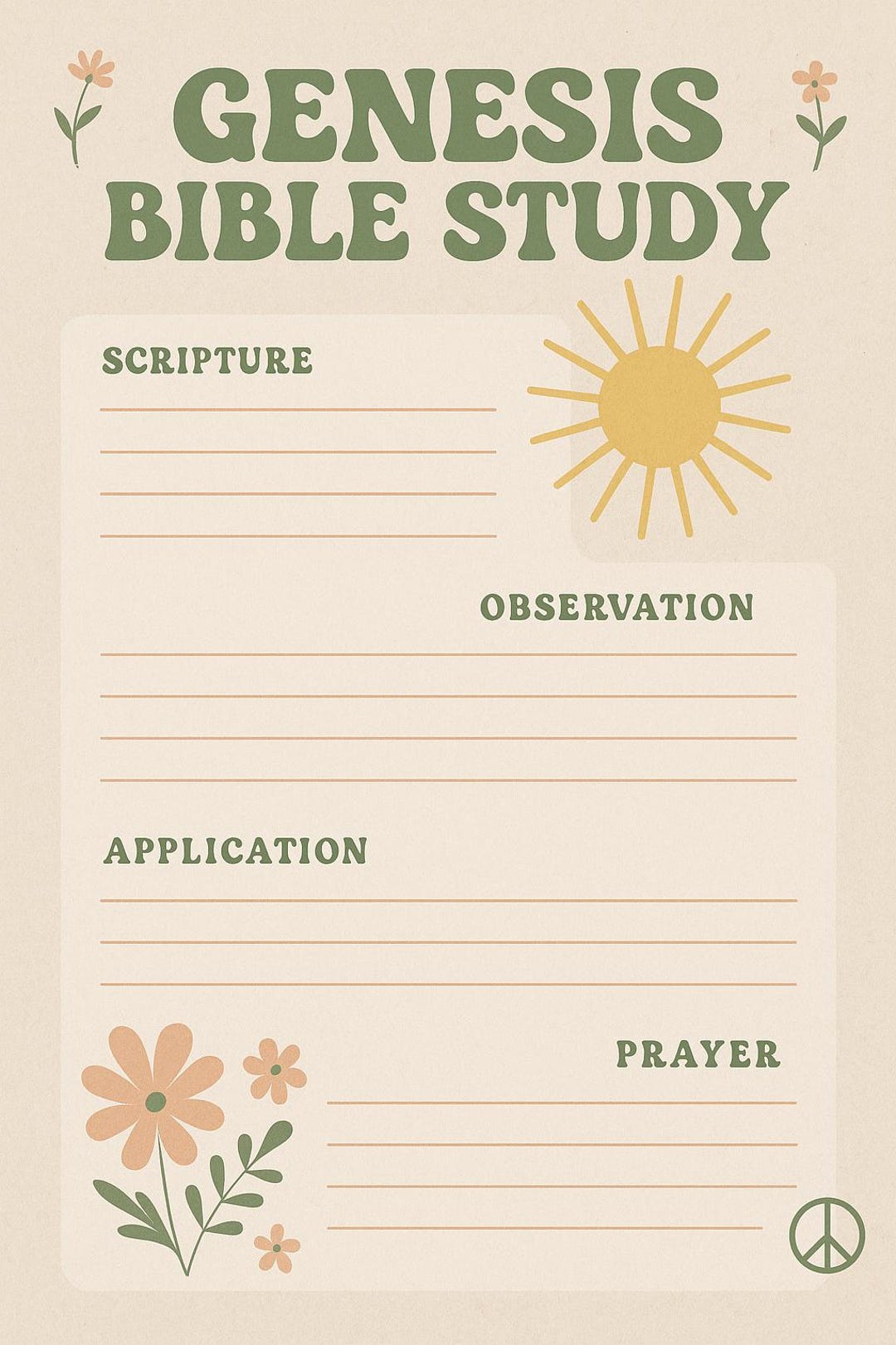 Genesis Reading Plan - Etsy