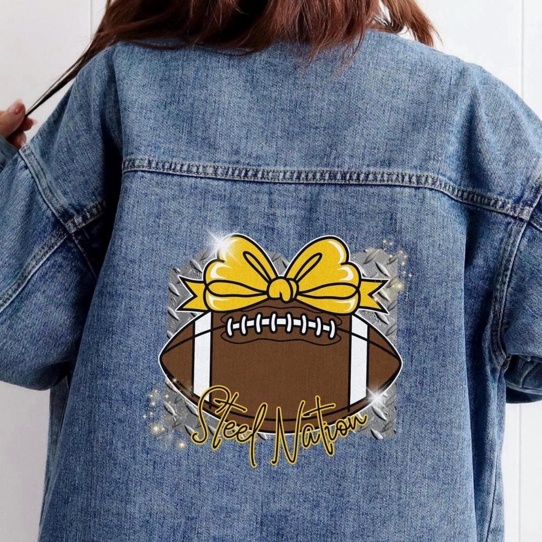 Pittsburgh Steelers Women’s Jean Jacket- Game Day Apparel- Steel Nation ...