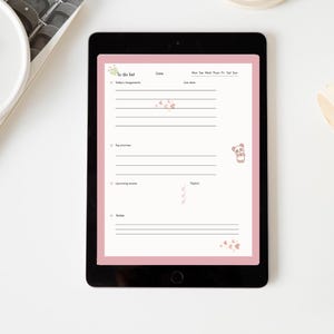 Digital/printable to Do List | Student Daily Planner | Canva Editable ...