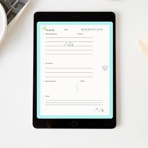 Digital/printable to Do List | Student Daily Planner | Canva Editable ...