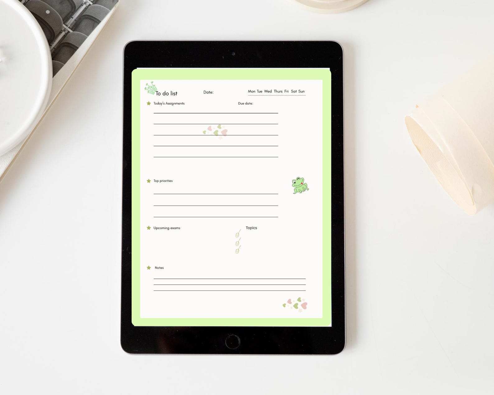 Digital/printable to Do List | Student Daily Planner | Canva Editable ...