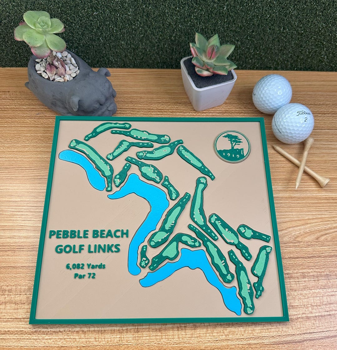 Pebble Beach Golf Links - 3D Puzzle - Etsy
