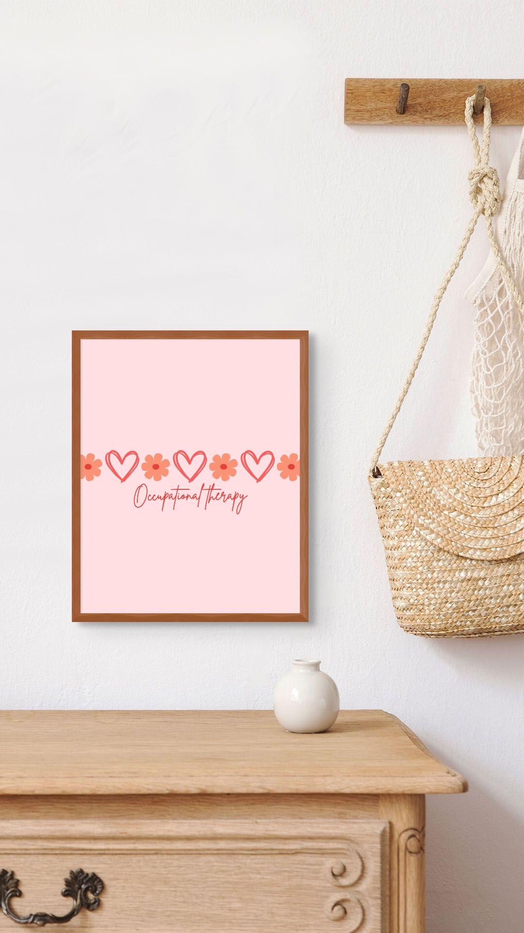 Pink Occupational Therapy Digital Print: 8x10, 14x11, 16x12, 18x14 - Etsy