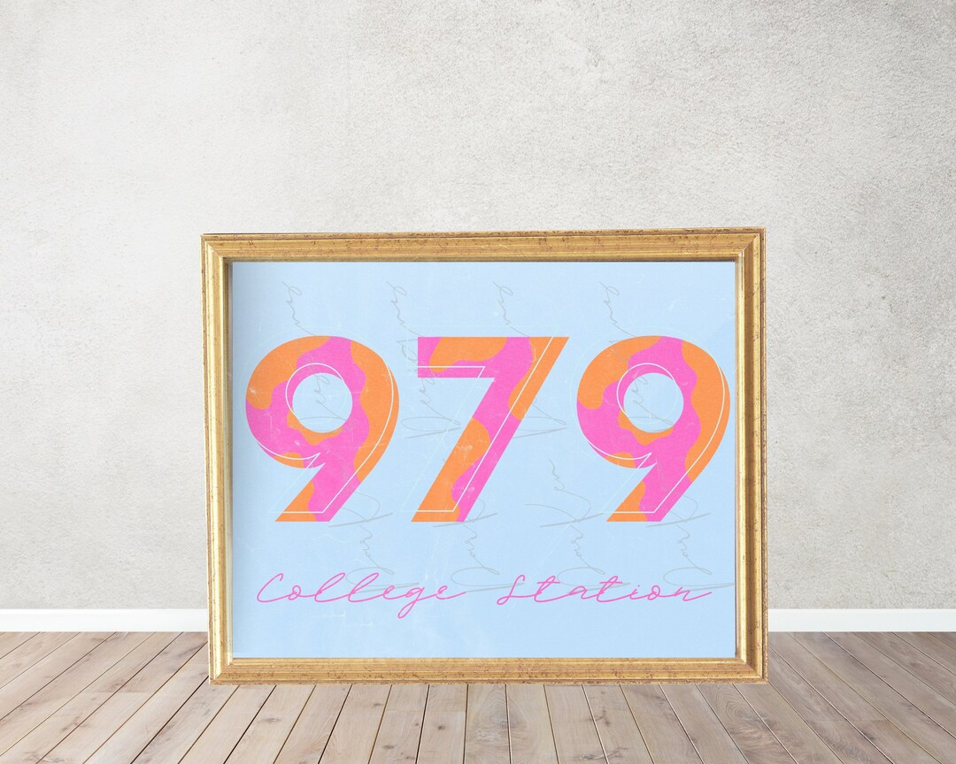 979 Area Code (digital Download), College Station Area Code, Aggie Wall ...