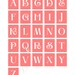 Letter Print (digital Download), Orange, Pink Wall Art, Pink Decor ...