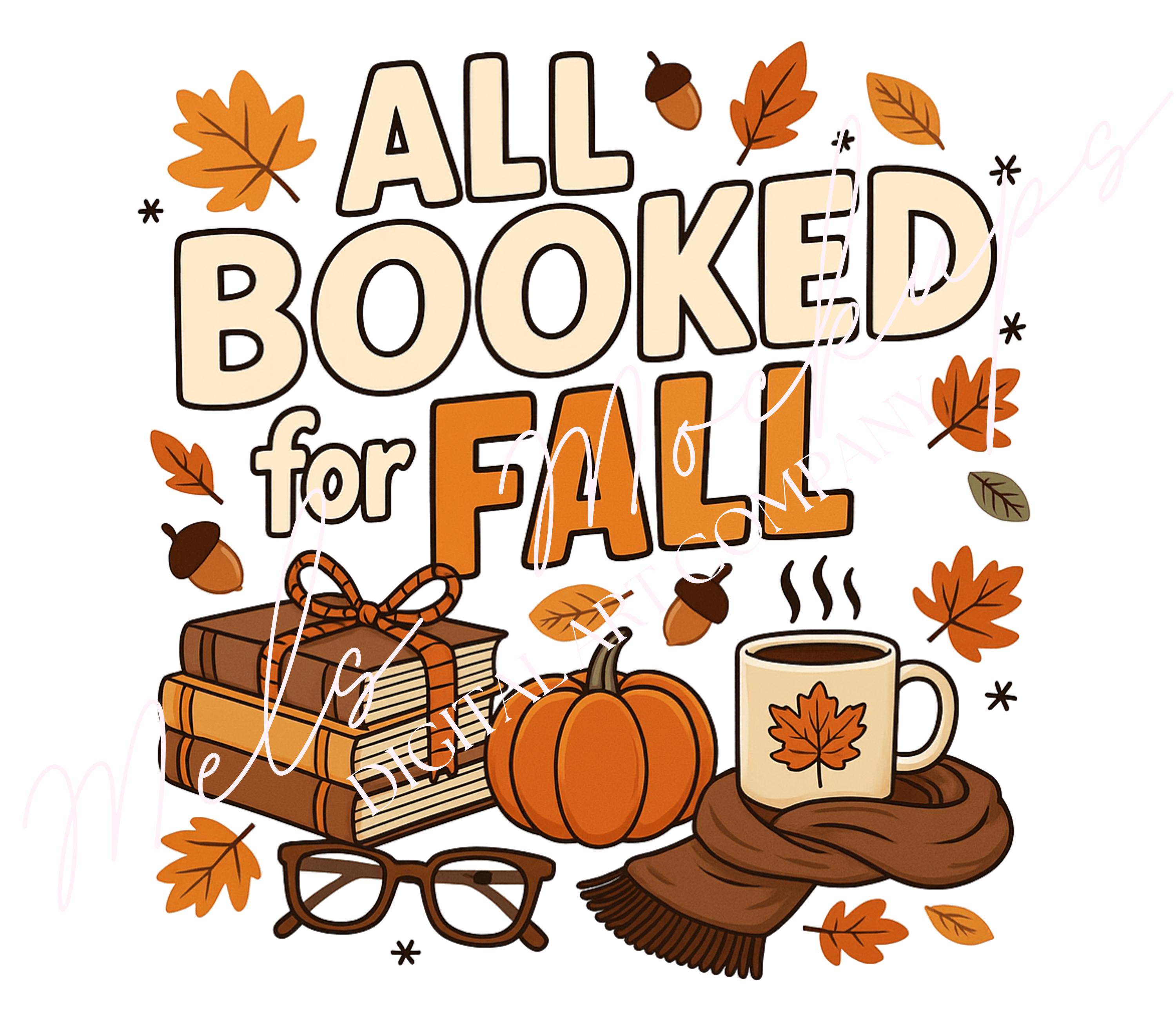 All Booked for Fall PNG, Cozy Autumn Reading Design (digital Download ...