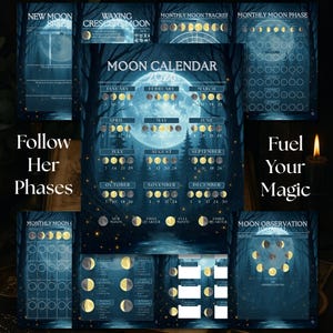 2026 Witchy Planner | Canva Editable & Goodnotes Compatible | Moon ...