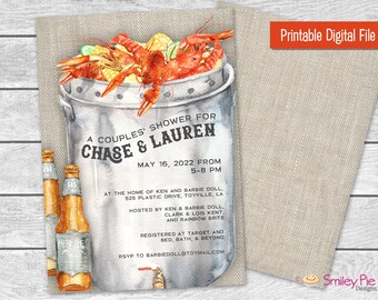 Crawfish Boil Invitation Couples Shower Wedding - Etsy