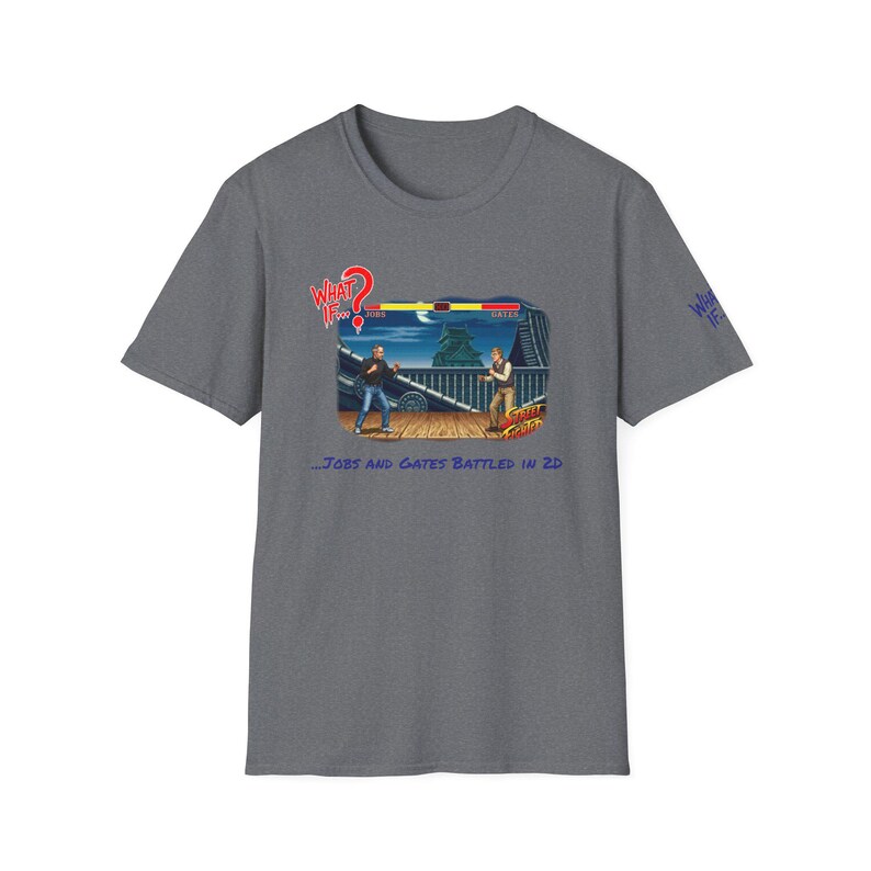 Steve Vs Bill Alternate Ending Tee Graphite Heather | What If | Premium ...