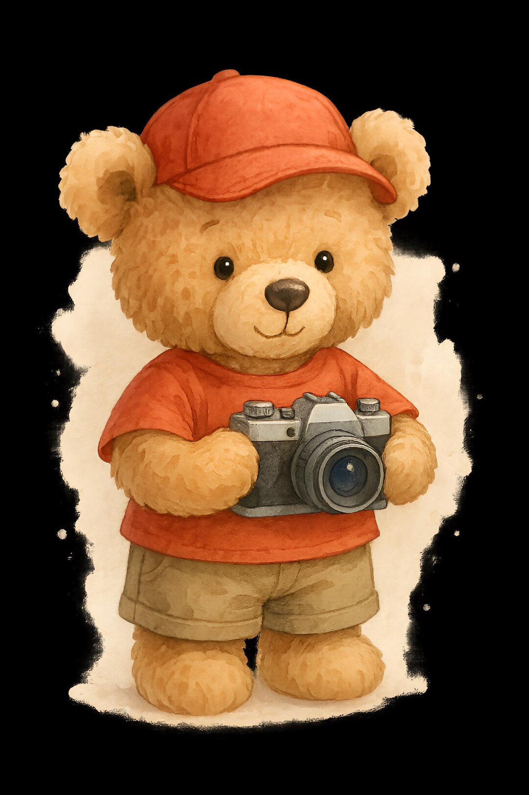 Teddy Bear Photographer | Digital Wall Art, PNG Design" - Etsy