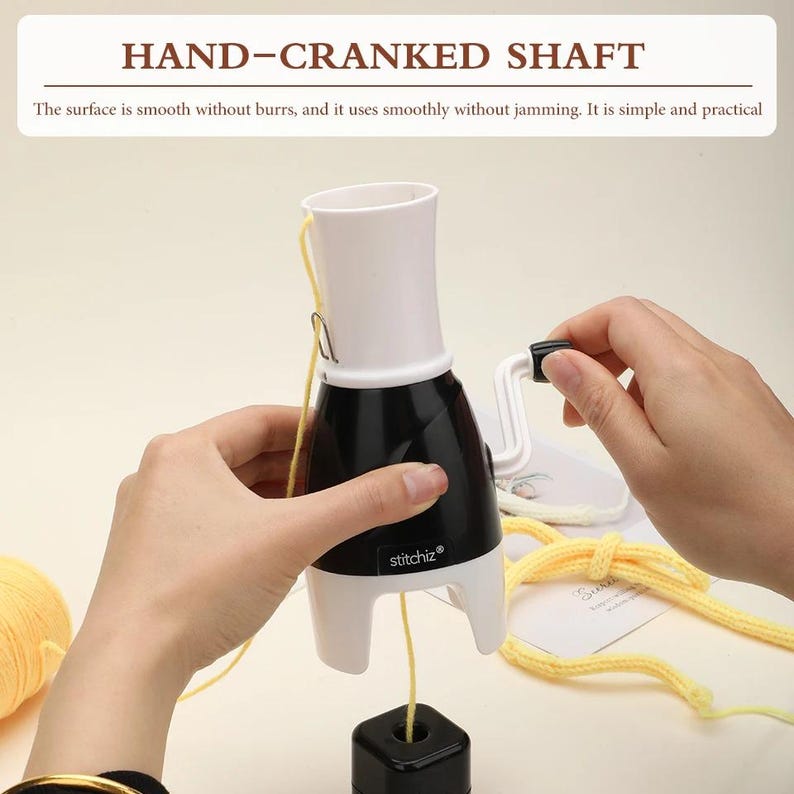 Portable Hand Knitting Machine – Manual Yarn Rope Knit Loom Spool ...