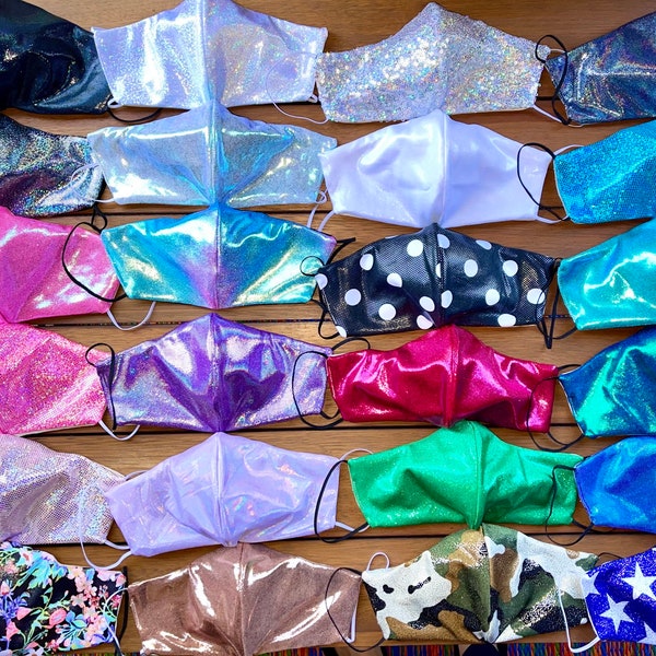 Holographic Face Mask - Etsy