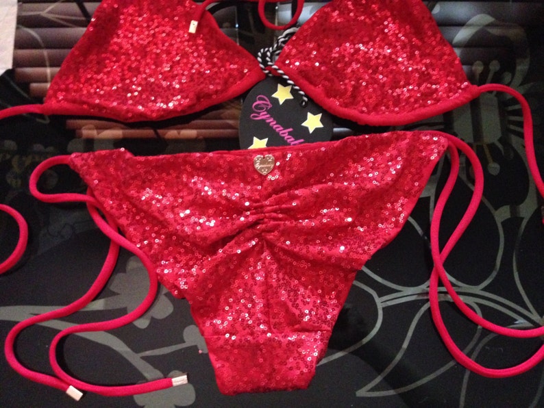 Purple Sequin Bikini Sparkly Swimsuit Cynababy - Etsy Canada