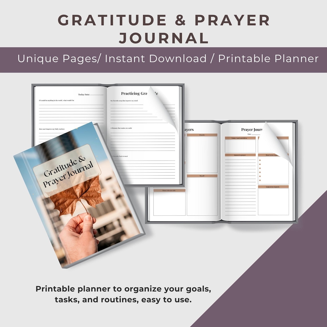Gratitude and Prayer Journal Printable PDF | Faith Reflection, Daily ...
