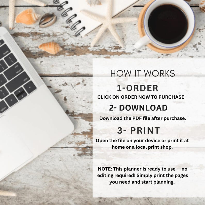 Work From Home Planner | Printable PDF for Remote Professionals | Daily ...