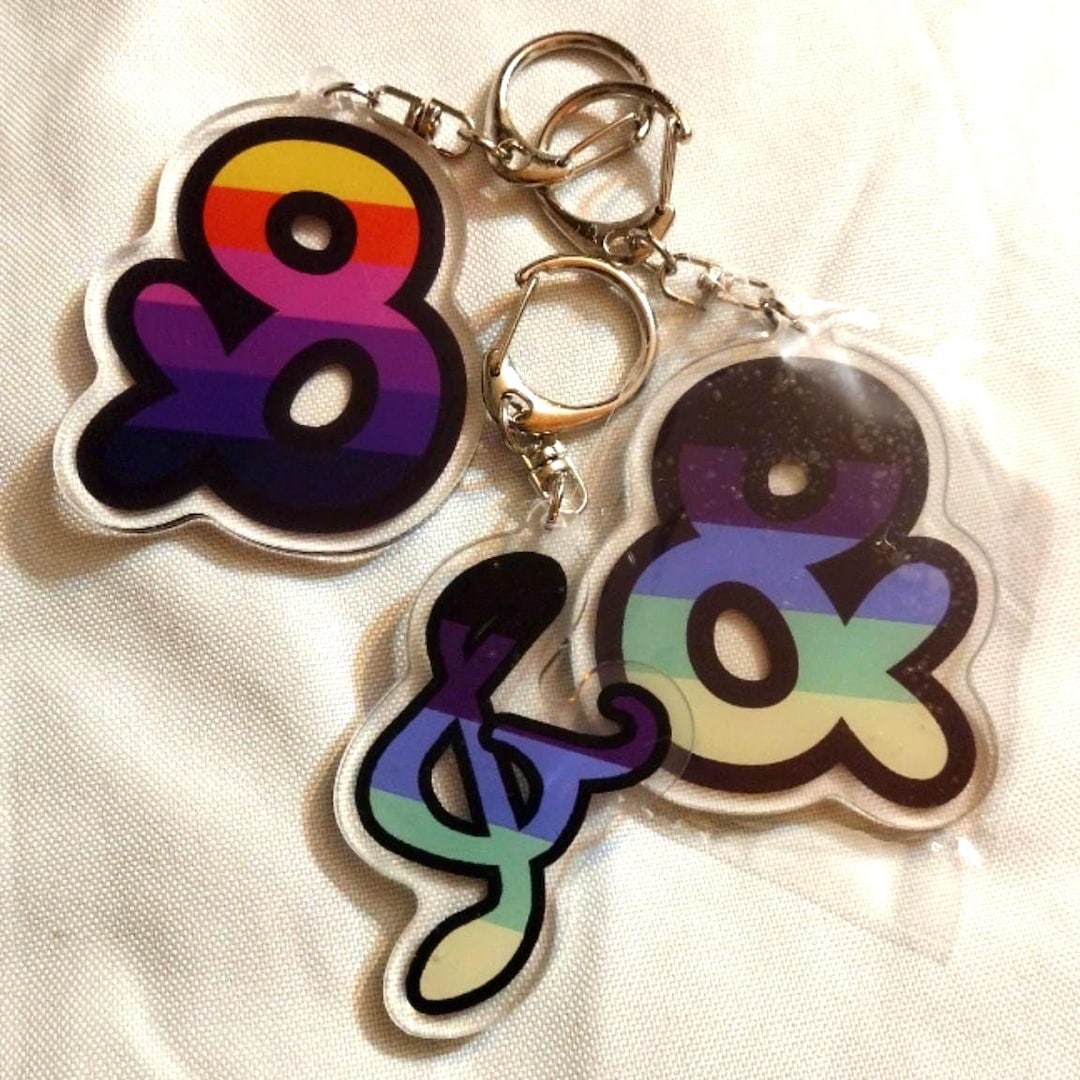 Plural System Pride Flag Symbols 2.5" Keychains + CUSTOM Options! - Etsy