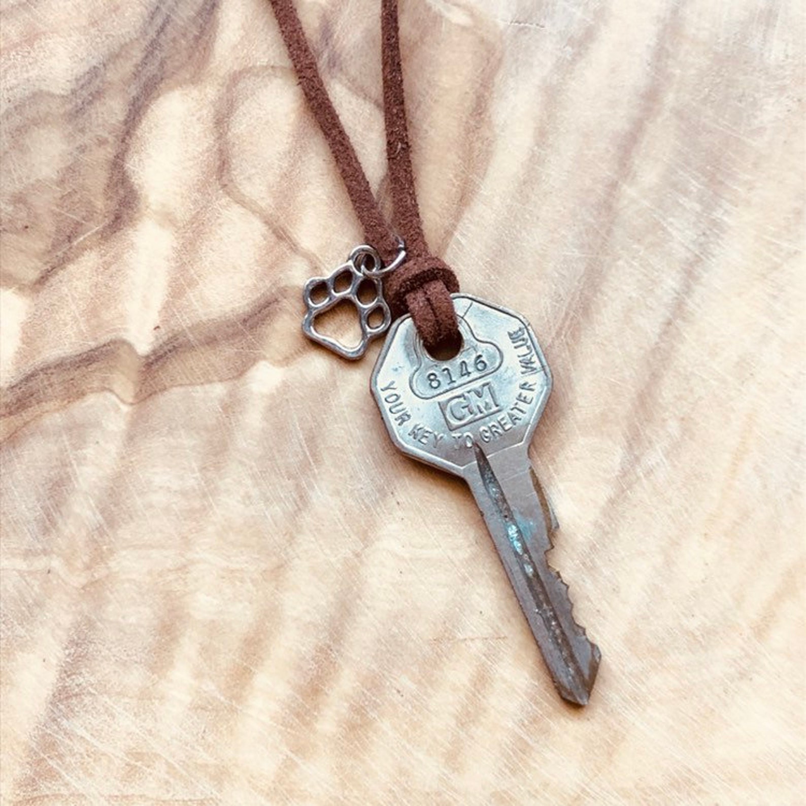 Vintage General Motors Key Necklace, Chevy Necklace, Camaro Necklace ...