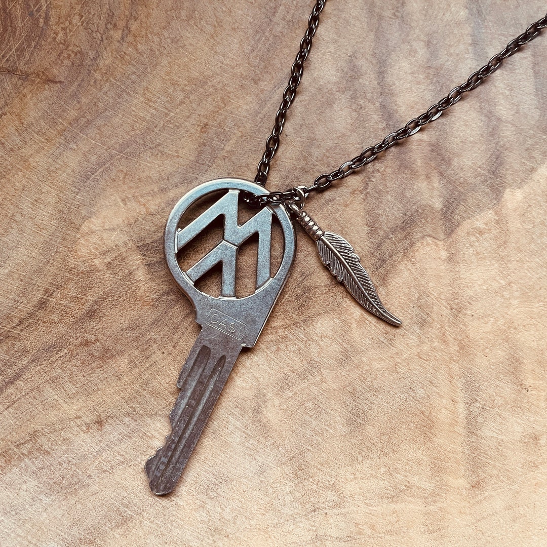 Vintage Auto Key Necklace Antique Car Key Karmann Ghia - Etsy