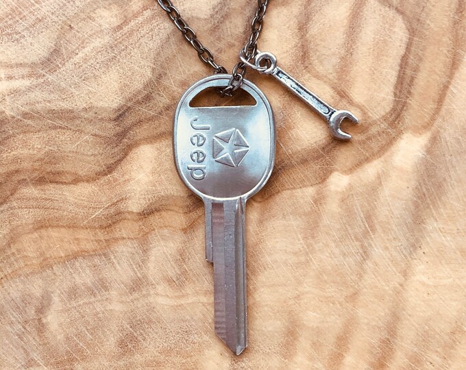 Vintage Jeep Key Necklace, Jeep Accessories, Jeep Charm, Jeep Wrangler ...