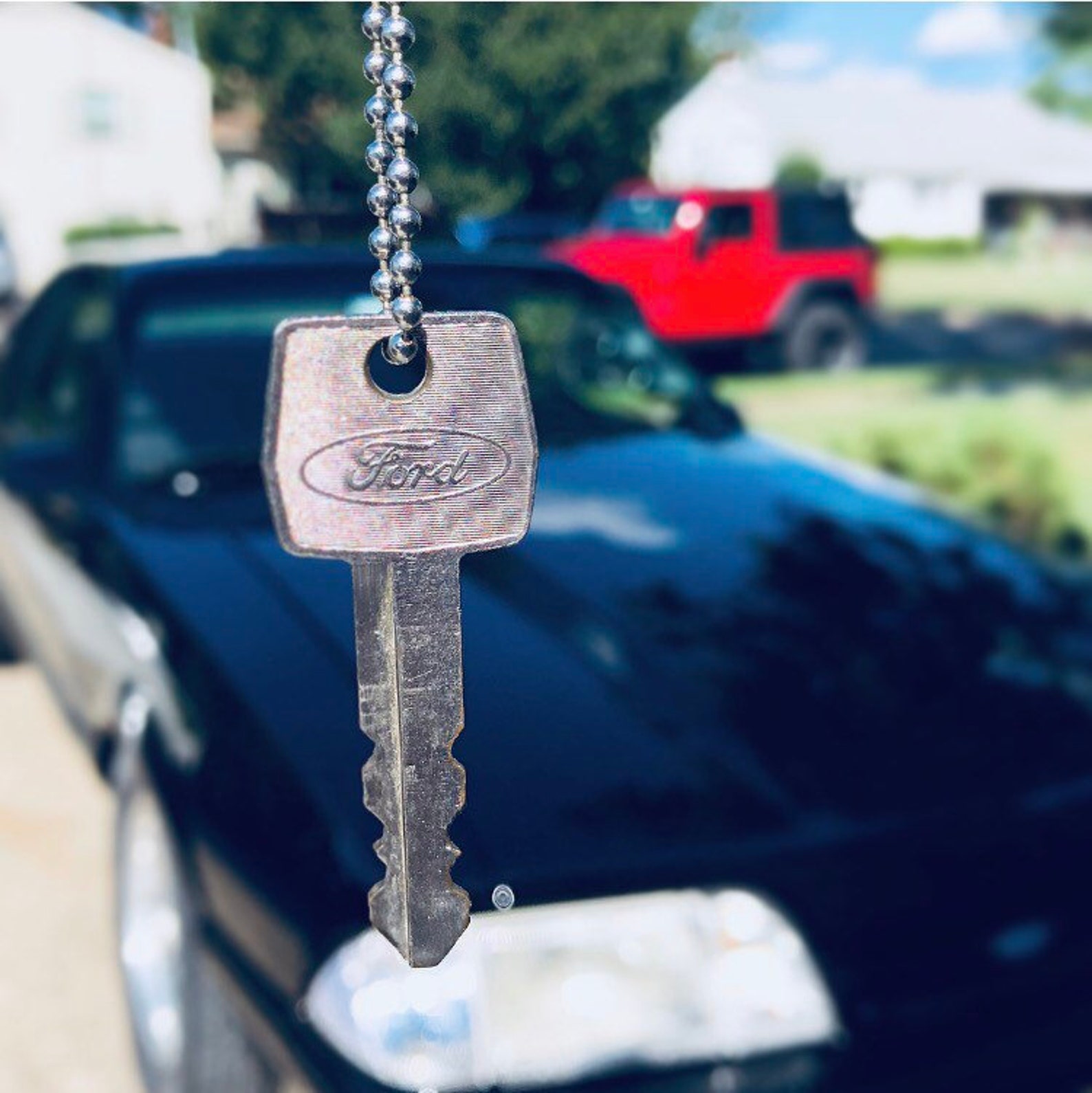 Vintage Ford Key Necklace Ford Necklace Ford Mustang Ford | Etsy