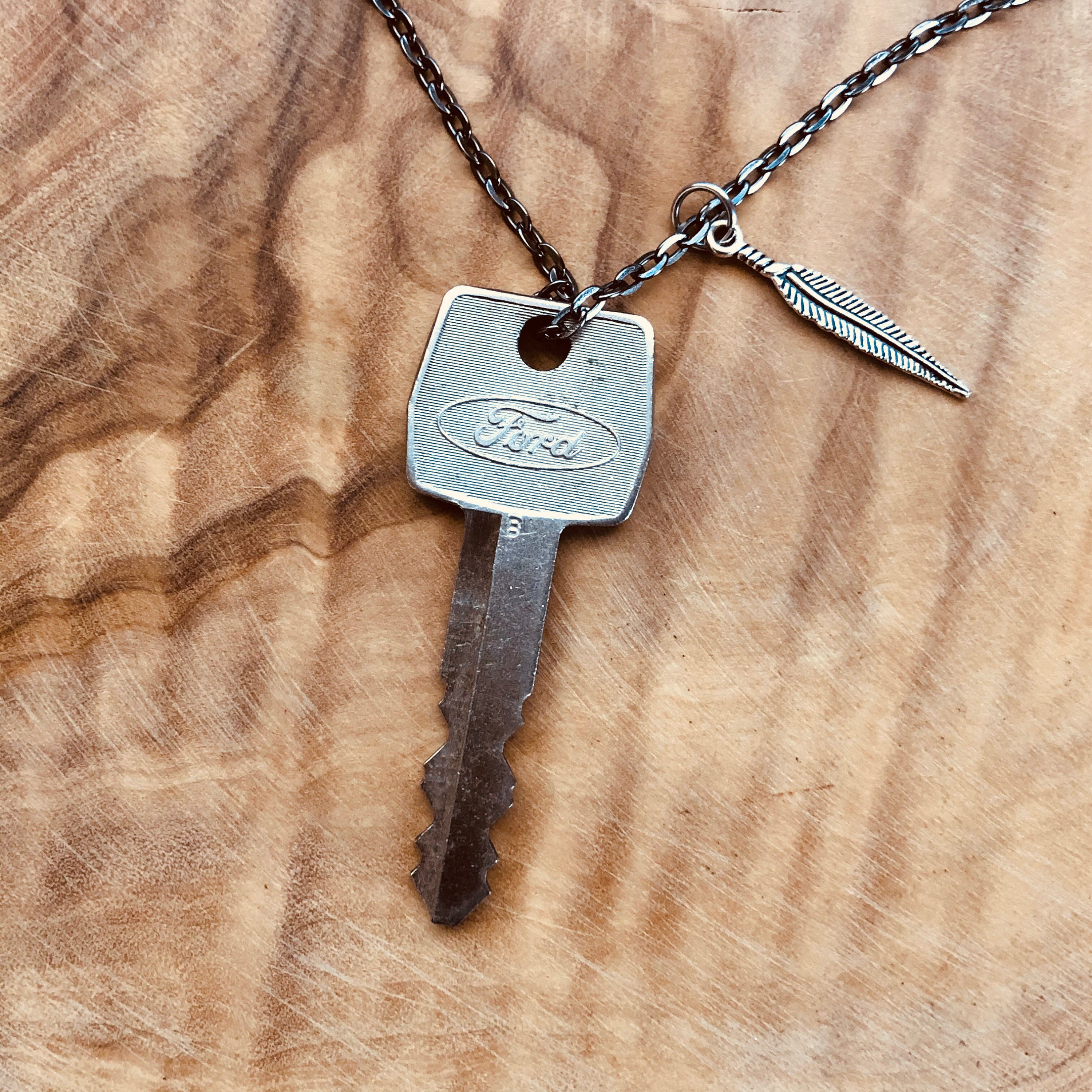 Vintage Ford Key Necklace Ford Necklace Ford Mustang Ford | Etsy