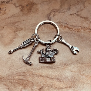 Toolbox Keychain, Multi Tool Keychain, Mechanic, Carpenter, Gifts for ...