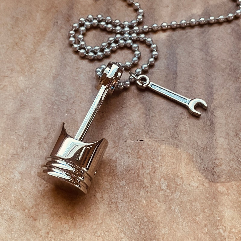 Engine Piston Keychain - Etsy