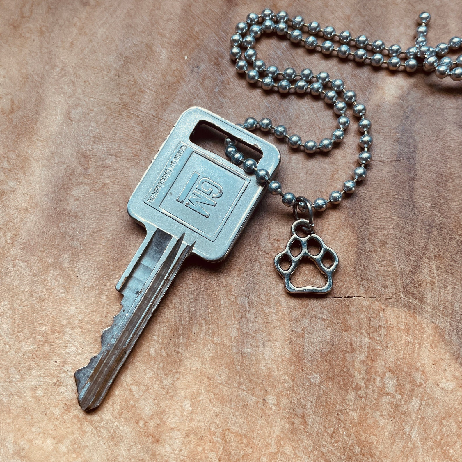 General Motors Key Necklace Chevy Necklace Corvette - Etsy