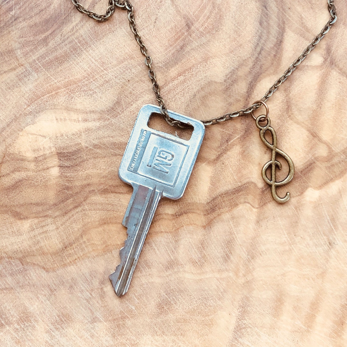 General Motors Key Necklace Chevy Necklace Corvette | Etsy