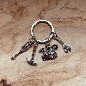 Toolbox Keychain, Multi Tool Keychain, Mechanic, Carpenter, Gifts for ...