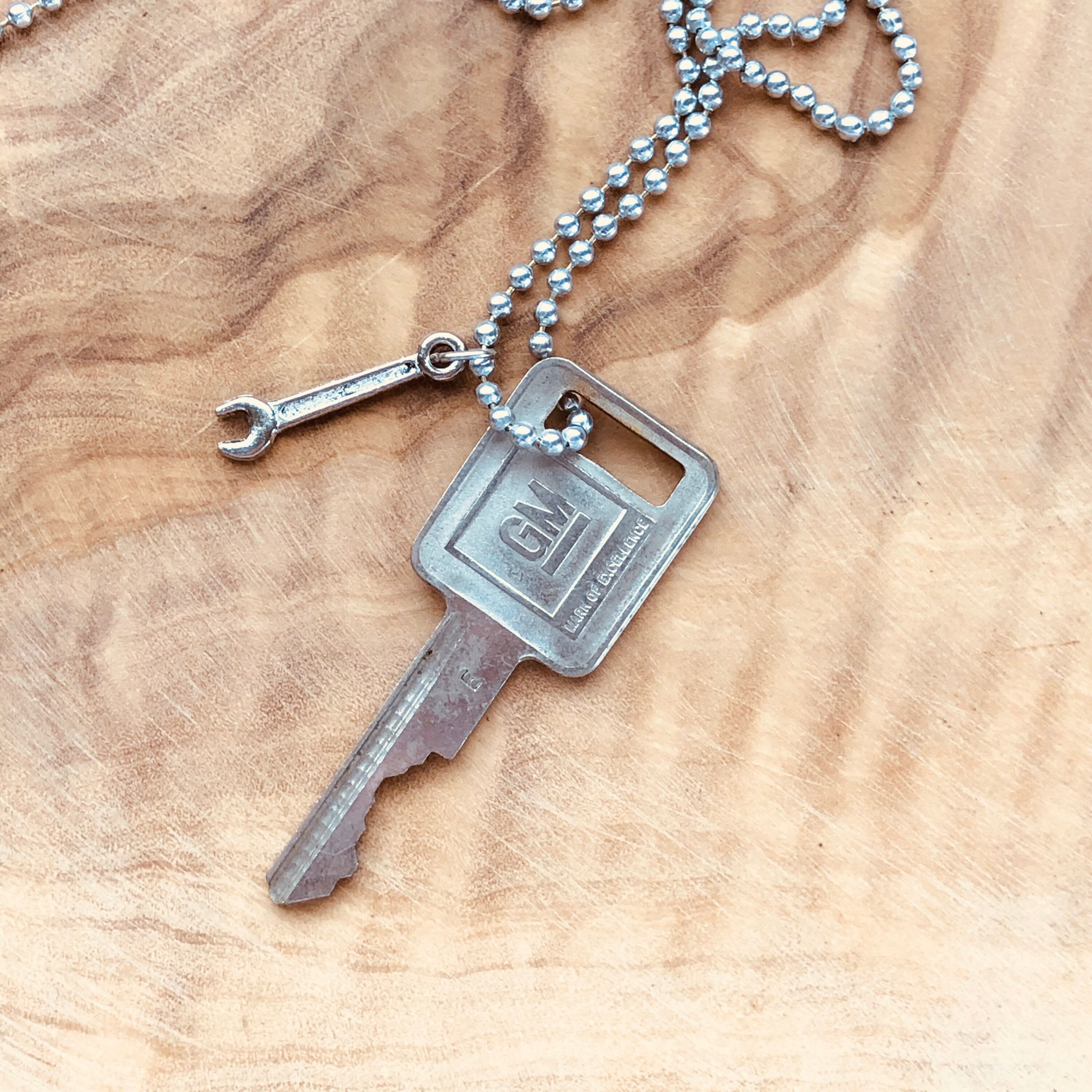General Motors Key Necklace Chevy Necklace Corvette | Etsy