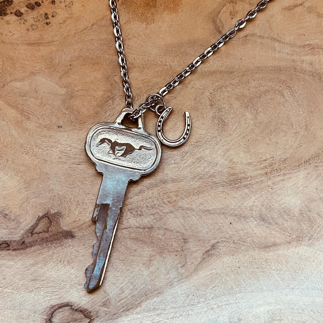 Vintage Mustang Key, Mustang Necklace, Ford Mustang, Pony Logo, Fox ...