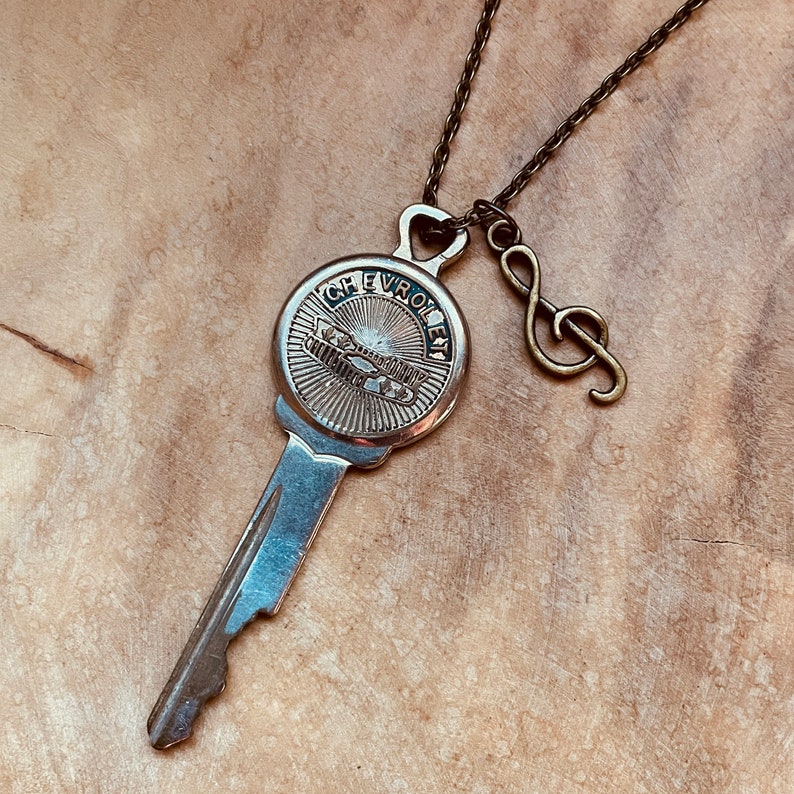 Vintage Chevrolet Key Necklace Chevy Necklace Camaro - Etsy