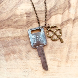 Vintage Jeep Key Necklace, Jeep Accessories, Jeep Charm, Jeep Wrangler ...
