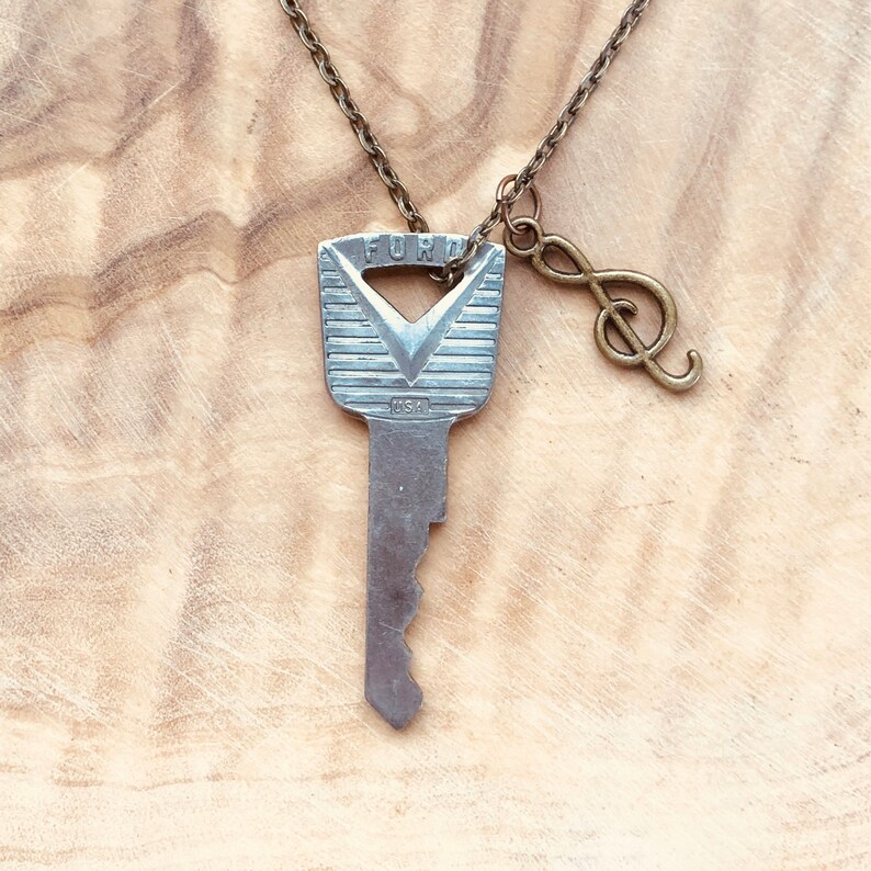 Vintage Ford Key Necklace Ford Necklace Ford Mustang Ford | Etsy