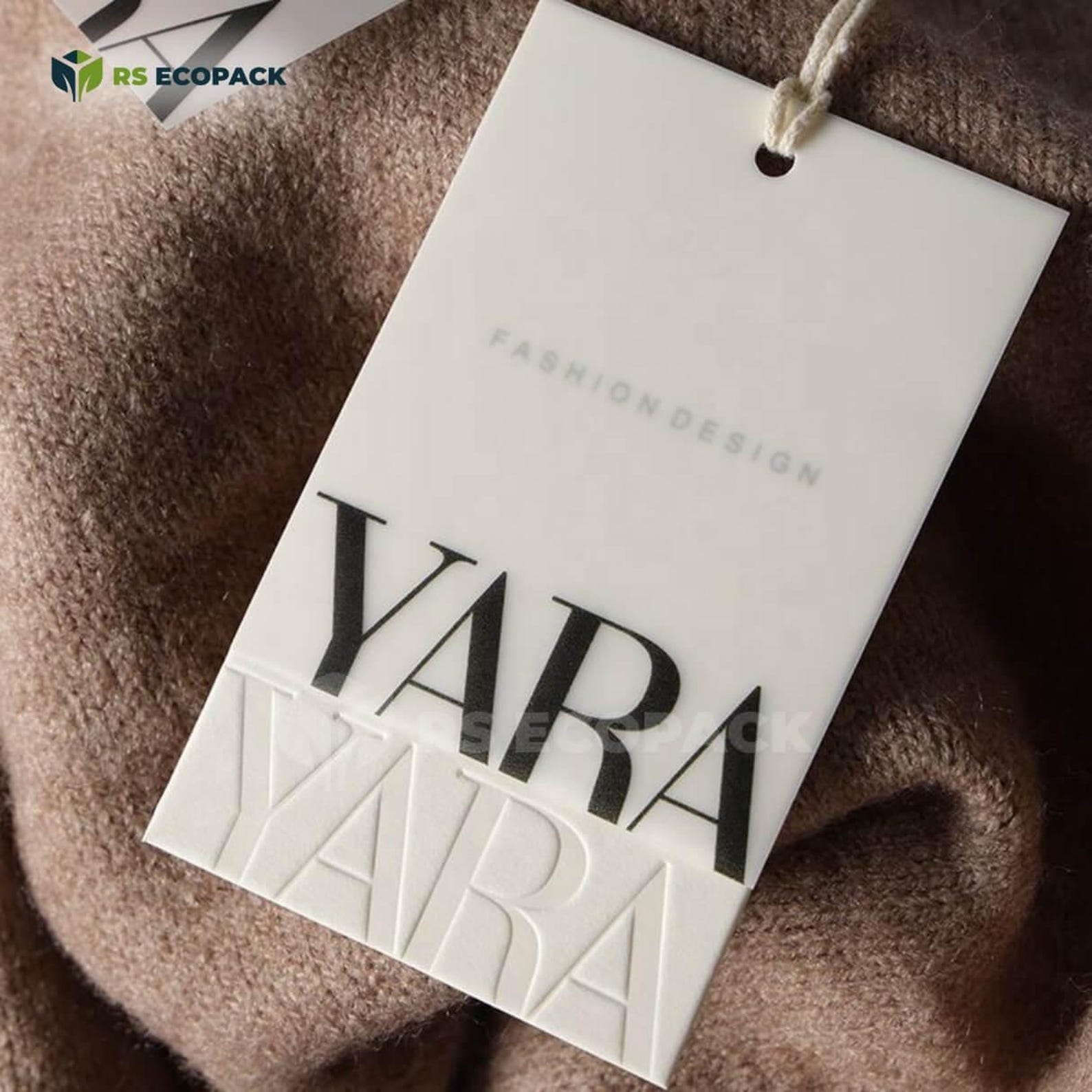 Custom Debossed Hang Tags: Double Layer Semi-transparent Luxury Brand ...