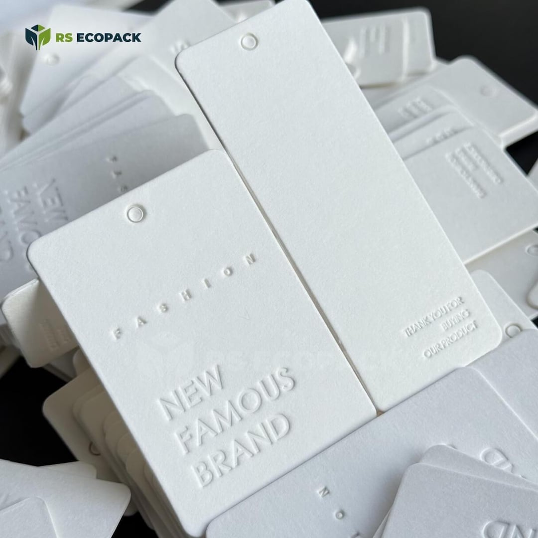 Custom Debossed Logo Hang Tags – Luxury Brand Packaging (2-card Set) - Etsy