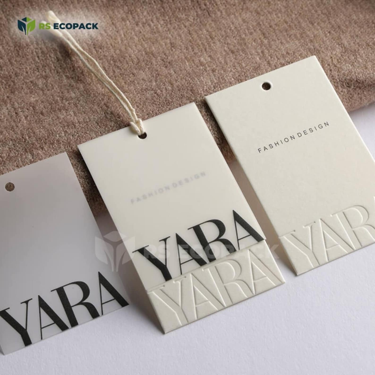 Custom Debossed Hang Tags: Double Layer Semi-transparent Luxury Brand ...